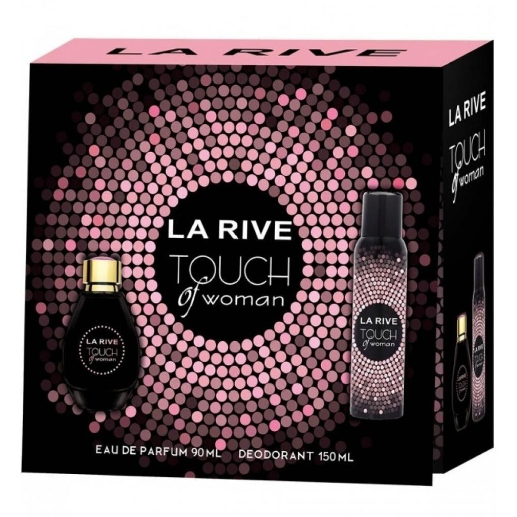 La Rive Touch of Woman ( EDP 90ml+ Deodorant 150ml) | عجيب