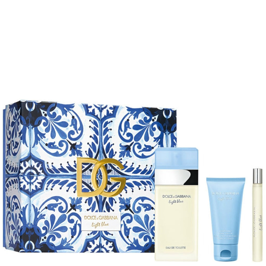 Dolce & Gabbana Light Blue (EDT 100ml +10 ml Miniature + 50 ml Body ...
