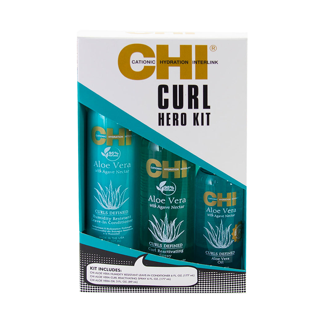 مجموعة Chi Curl Hero Kit للشعر ( 3 قطع)– عجيب